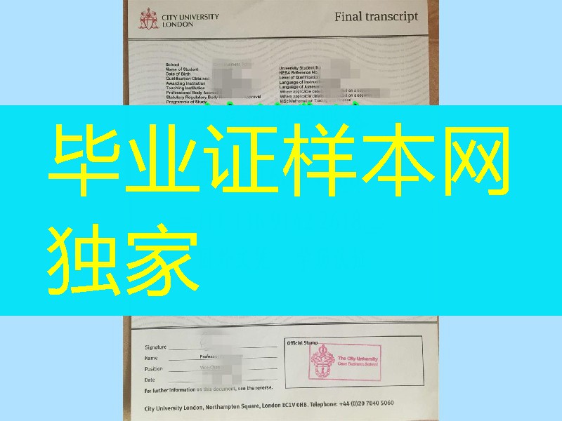 伦敦城市大学成绩单原版实拍，London Metropolitan University transcript_毕业证样本网
